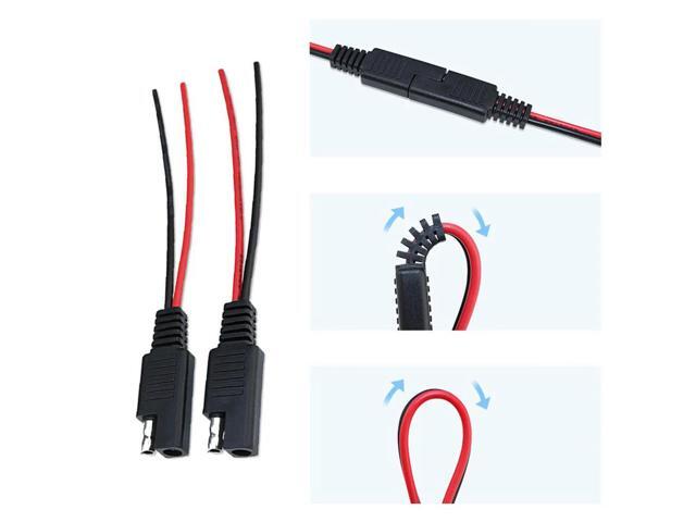 Click here for 1Pair SAE Cables 18AWG Male+Female Connector 0 5Ft... prices
