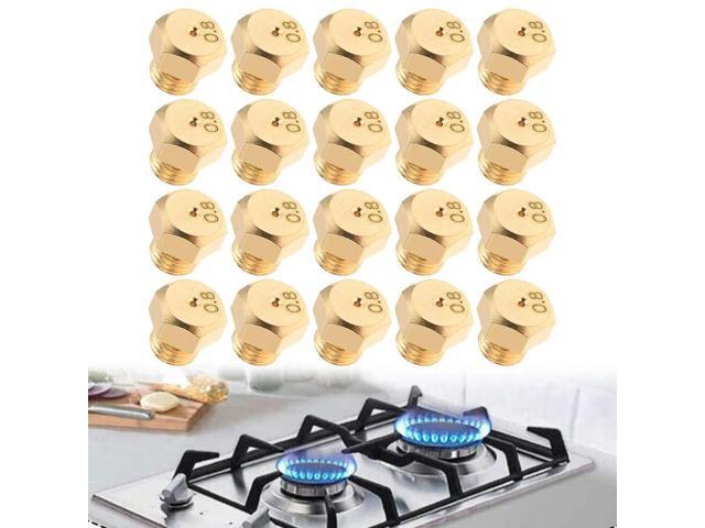 Click here for 20pcs 1/4 Brass Nozzles 0.8mm Spray Hole For Propa... prices