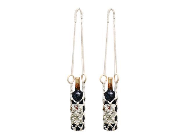 Click here for Macrame Water Bottle Holder Portable Woven Rope Wi... prices