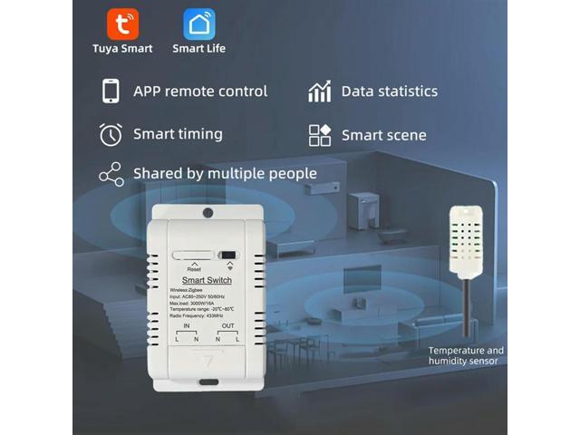 Click here for Temperature And Humidity Switch With 1M Sensor 16A... prices