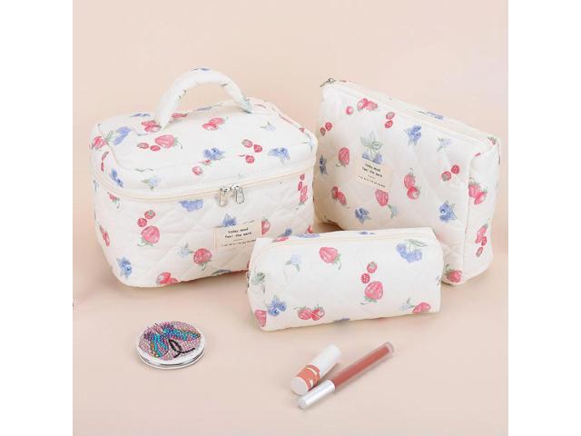 Click here for 3Pcs Adorable Padding Skincare Pouch Large Capacit... prices