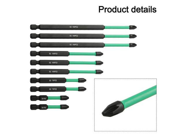 Click here for 10Pcs For PZ2 Magnetic Driver Bits Heavy Duty Long... prices