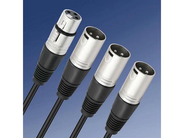 Click here for 3Pin XLR Female To 3 Male Y Splitter3 Way XLR Spli... prices