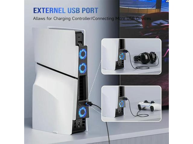 Click here for RGB Light Cooling Fan For PS5 Slim Console With 3... prices