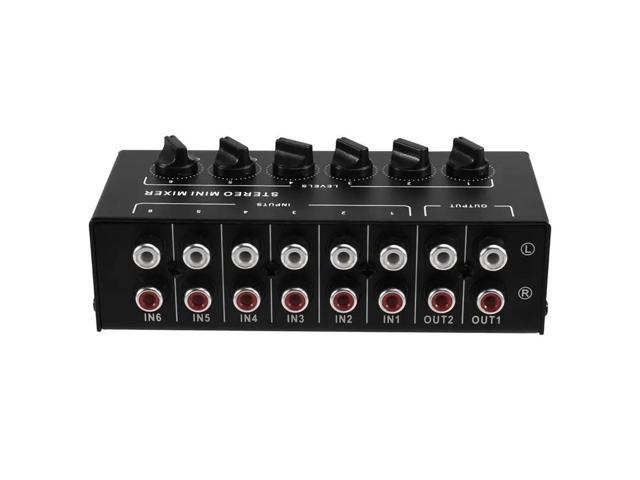 Click here for Portable Stereo 6 Channel Passive Mixer 6 In 2 Out... prices
