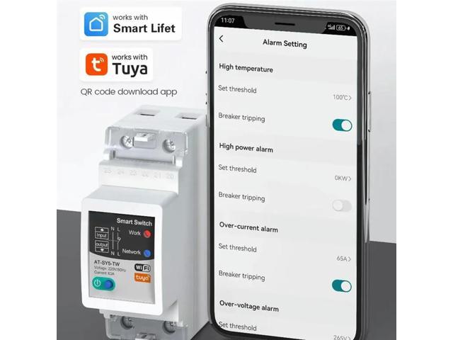 Click here for Tuya Circuit Breaker 2P 63A Remote Control Of Home... prices