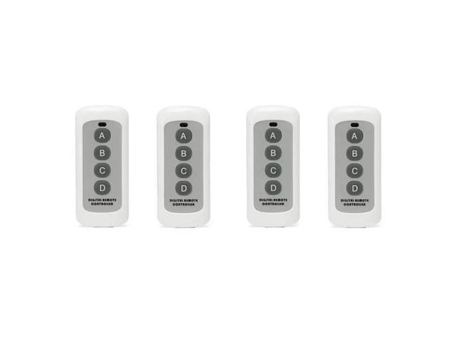Click here for 4X 433MHZ Wireless RF Remote Control White 4-Butto... prices