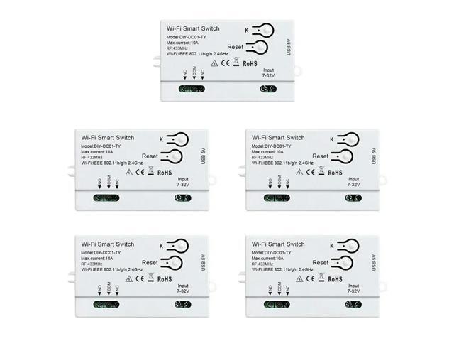 Click here for 5X Tuya Switch DIY Timer 1CH 7-32V USB 5V 2.4G Aut... prices