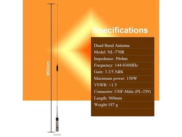 Click here for 3X NL-770R Car Antenna High Gain Car Radio Antenna prices