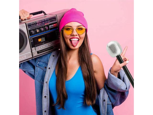 Click here for 45 Pack Toy Microphone Stage Mic Silver Glitter Mi... prices