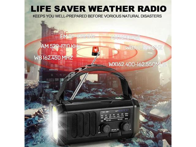 Click here for Emergency Weather Radio Hand-Cranked Solar Radio 2... prices