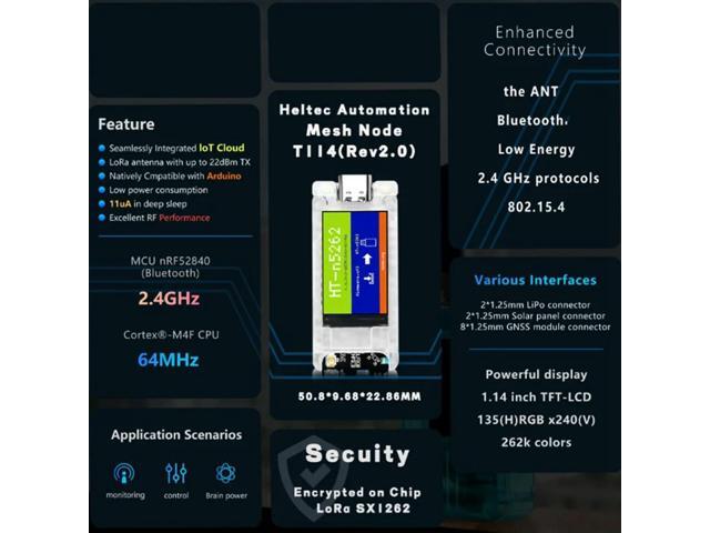 Click here for T114 Tracker 1.14 Inch TFT Display BLE NRF52840 SX... prices