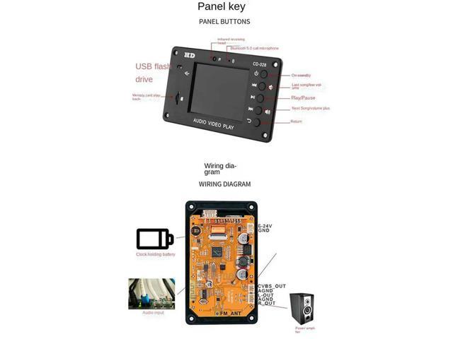 Click here for 2X Portable HD Car Lossless Full Format Mp5 Blueto... prices