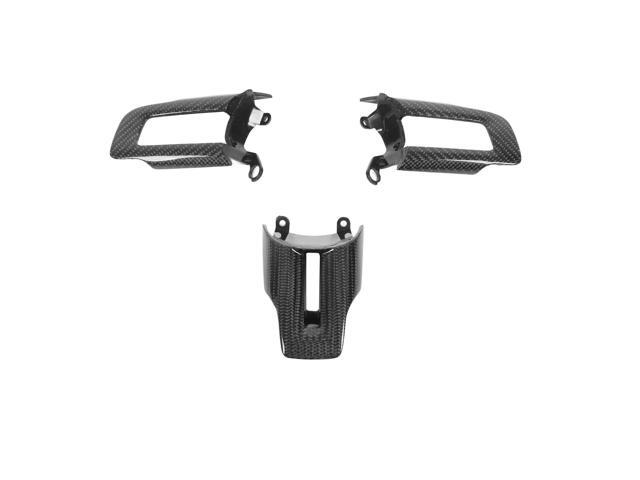 Click here for 3pcs Gloss Carbon Fiber Steering Wheel Control But... prices