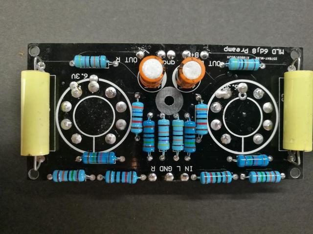 Click here for 6DJ8(6N11/E88CC/6922 ) Tube Preamp board Without prices