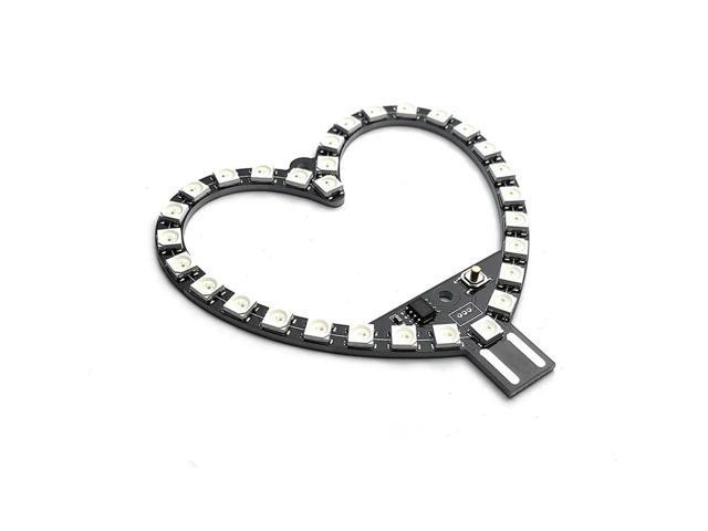 Click here for 30 lights heart-shaped RGB LED button to switch mu... prices