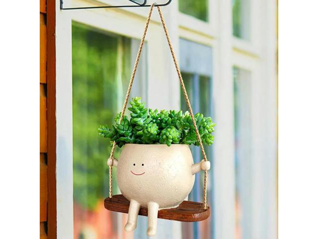 Click here for Swing Flower Container Resin Cartoon Flowerpot Cre... prices
