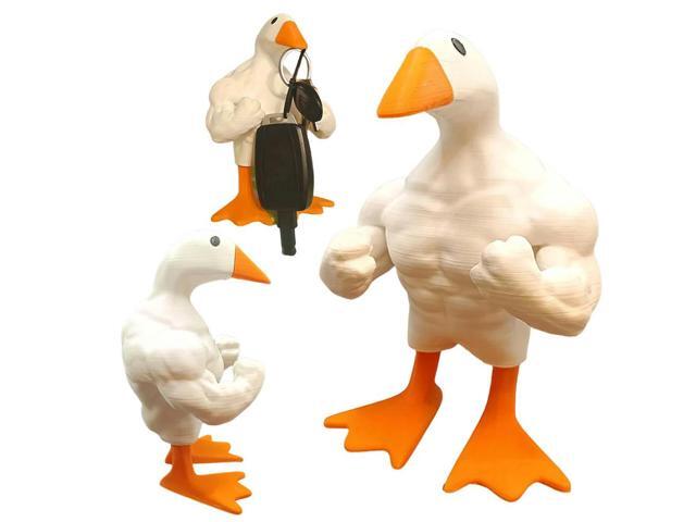 Click here for Magnetic Goose Key Holder Muscular Duck Statue Orn... prices