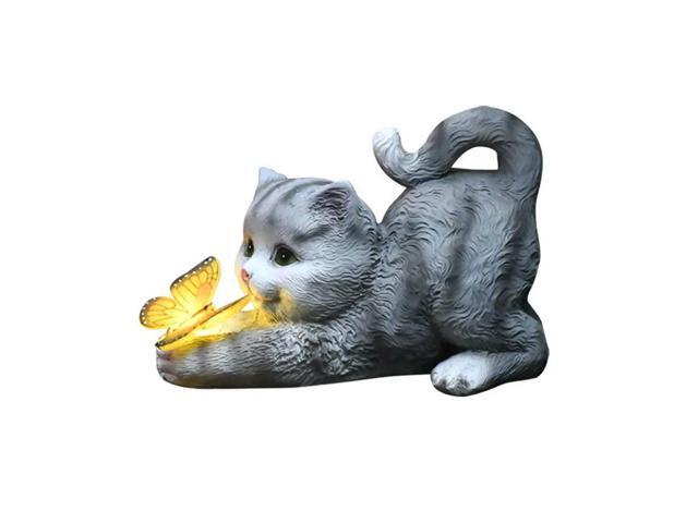 Click here for Cat Solar Garden Statue Waterproof Sculpture Lawn... prices