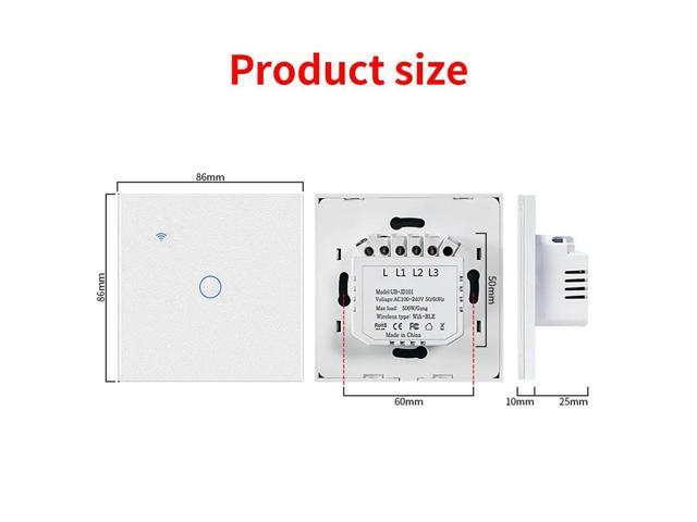 Click here for For ZigBee Light Switch 1-Gang Flush-Mounted Wall... prices