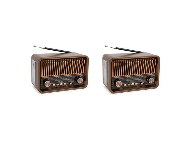 Click here for 2X Portable FM AM SW Radio Vintage Radio Wireless... prices