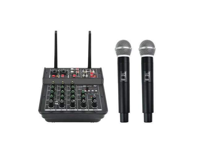 Click here for 4-Channel DJ Mixer Console With Wireless Dual Mic... prices