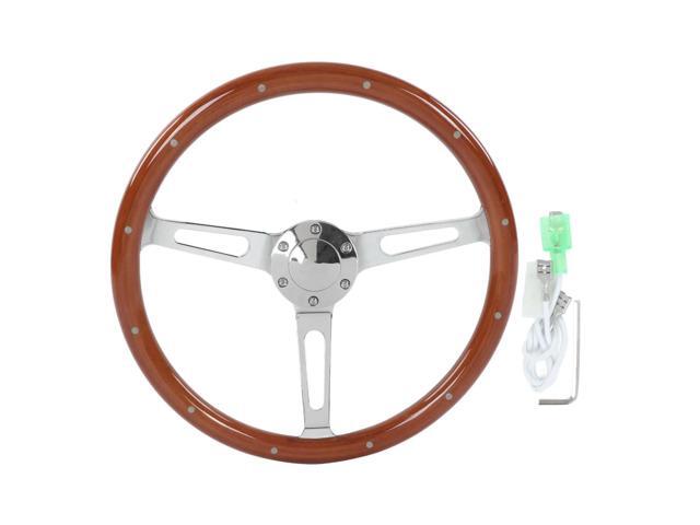 Click here for Retro 380mm 15in Classic Wood Vintage Steering Whe... prices