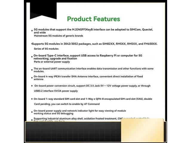 Click here for Waveshare USB 3.2 Gen1 5G DONGLE Expansion Board W... prices