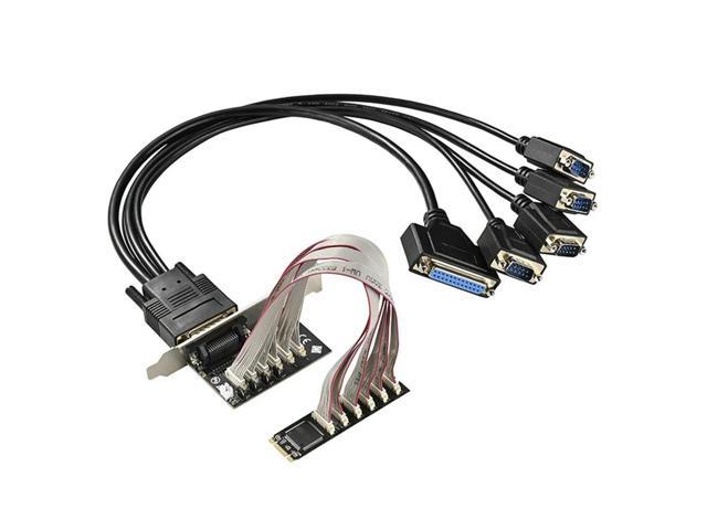 Click here for M.2 To 4 Serial Ports And 1 Parallel Port Card RS2... prices