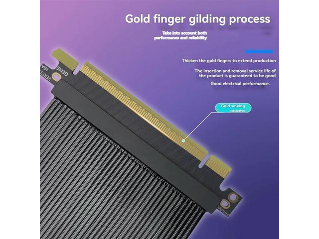 Click here for Pcie 5.0 X16 Riser Cable For H1 270° Reverse Right... prices