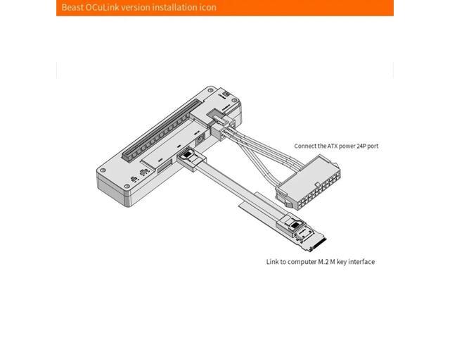 Click here for M.2 MKEY To OCULINK Adapter High Speed GPU Dock PC... prices