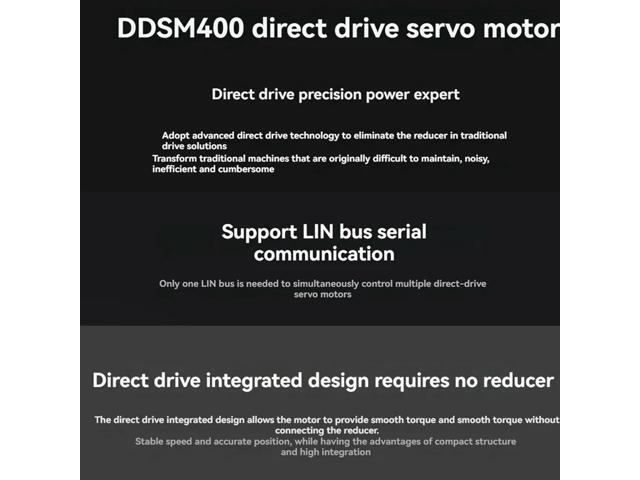 Click here for DDSM400 Direct Drive Servo Motor Adjustable Wide S... prices