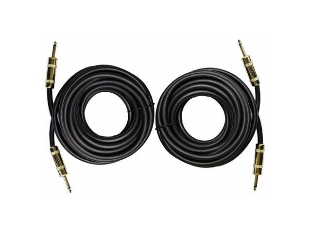 Click here for 2x 1/4 to 1/4 25 Ft 12 Gauge AWG Wire DJ/ Pro Audi... prices