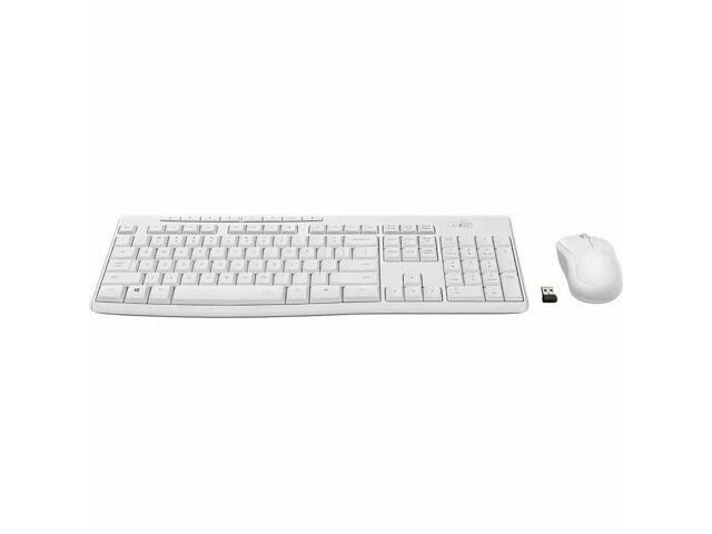 Click here for White Silent Wireless Mouse & Keyboard Combo Ergon... prices