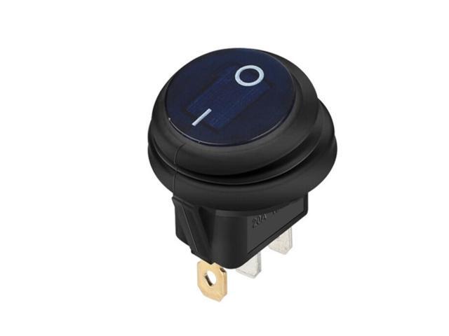 Click here for 5Pcs Round Toggle Switch ON/OFF SPST Blue LED Ligh... prices