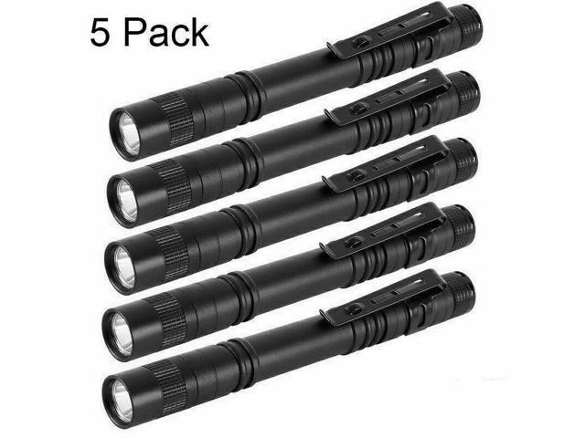 Click here for 5Pcs LED Flashlight Portable Pen Torch Lamp Clip M... prices