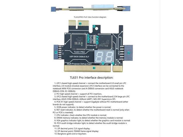 Click here for TL631 PRO Laptop PCI Diagnose Card PCI Diagnose Ca... prices