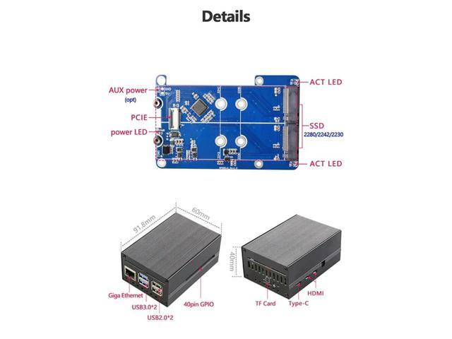 Click here for MPS2280D For Raspberry Pi 5 PCIE To M.2 Dual NVME... prices