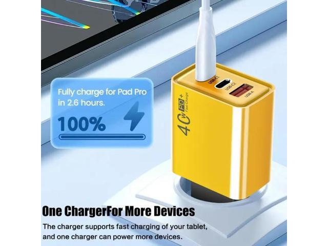 Click here for 40W Fast Charging 3 in 1 USB Quick Charging Wall C... prices