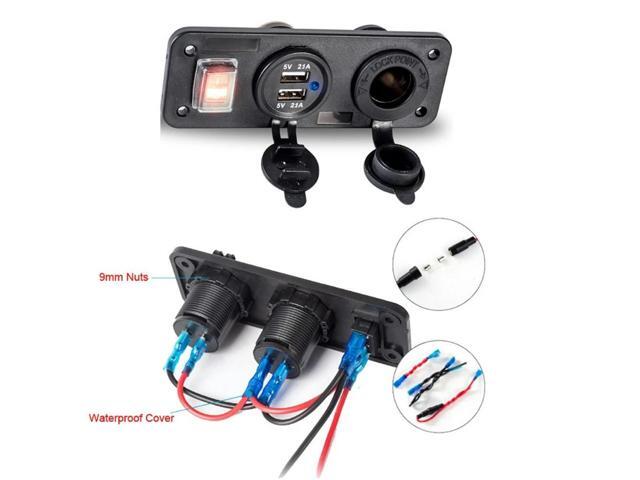Click here for 12V Car Boat Truck Dual USB Charger With Cigarette... prices