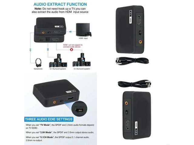 Click here for HDTV Sound Splitter 4K SPDIF 3.5mm Output Video Co... prices
