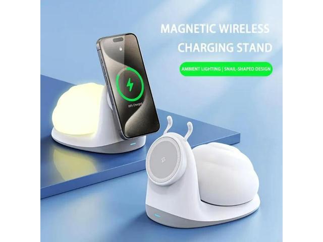 Click here for Wireless Charging With Adjustable Snail Night Ligh... prices