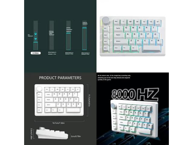 Click here for Lightweight Ergonomic Keyboard for 1ms Input Resil... prices