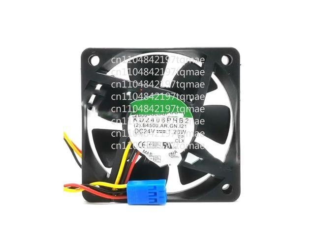 Click here for Cooling Fan For KD2406PHB2 DC24V 1.28W 6CM 3PIN prices