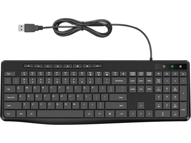 Click here for Wired Keyboard Quiet Keyboard  Multimedia USB Comp... prices