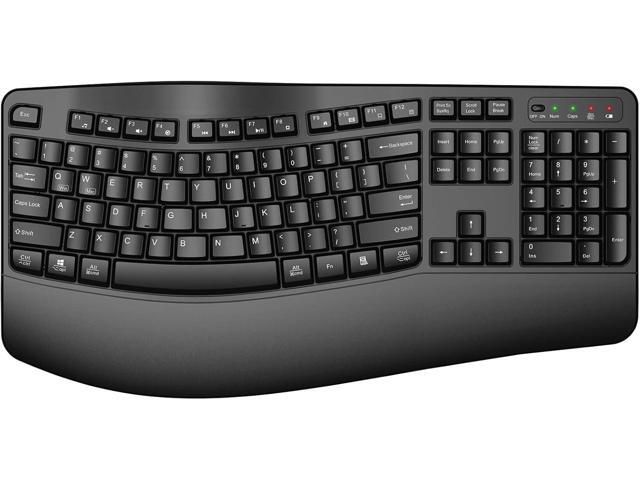 Click here for Ergonomic Wireless Keyboard with Wrist Rest  Wave... prices