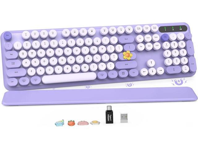 Click here for Wireless Keyboard  Round Keycaps  Retro Typewriter... prices