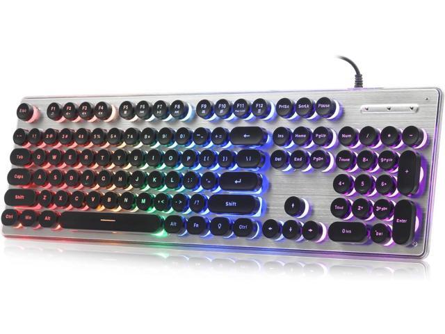 Click here for Typewriter Style Keyboard with Metal Panel  Rainbo... prices