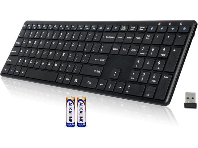 Click here for Wireless Keyboard-2.4G USB Ultra Slim Quiet Full S... prices
