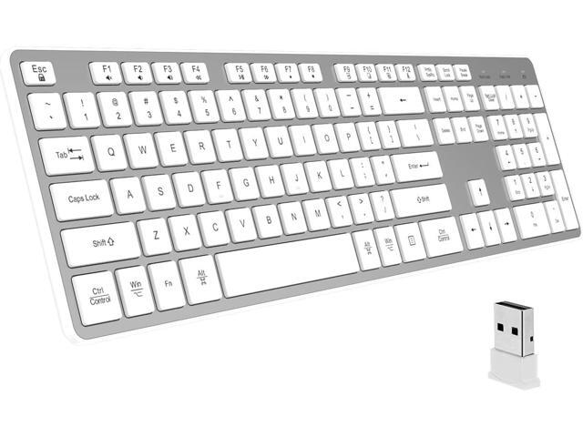 Click here for Slim Quiet Wireless Keyboard for Mac and Windows D... prices